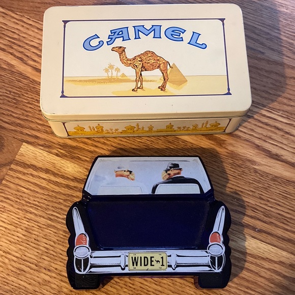 Other | Camel Tin With Matches And 2 Sided Wide 1 Ashtray | Poshmark